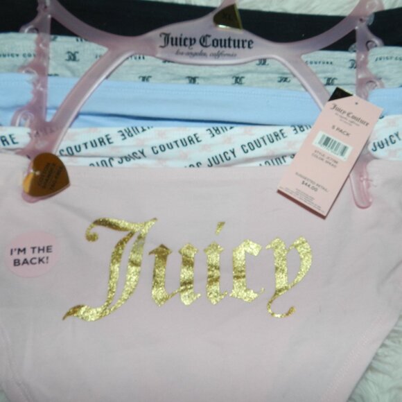 Juicy Couture | Intimates & Sleepwear | Juicy Couture 5 Pack Logo ...